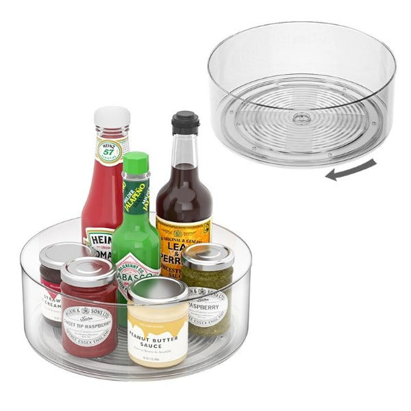 Pantry Turntable | Rotating Clear Storage — Habitarē Home & Garden